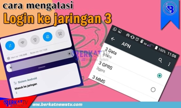Cara Mengatasi Notifikasi Login ke Jaringan Tri - Berkatnews TV