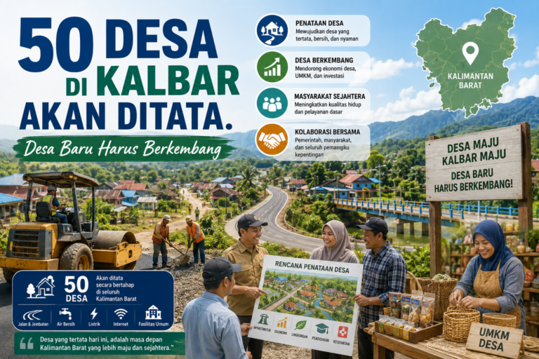 50 Desa di Kalbar Akan Ditata. Desa Baru Harus Berkembang - Berkatnews TV